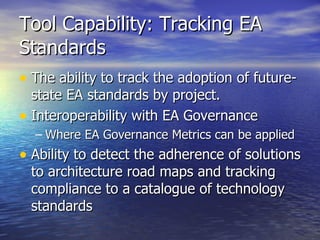 Criteria For EA Tool Selection | PPT