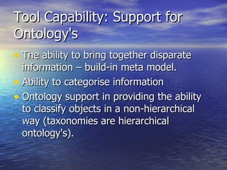Criteria For EA Tool Selection | PPT