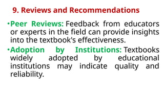 Criteria for Selection of a Good Textbooks.pptx