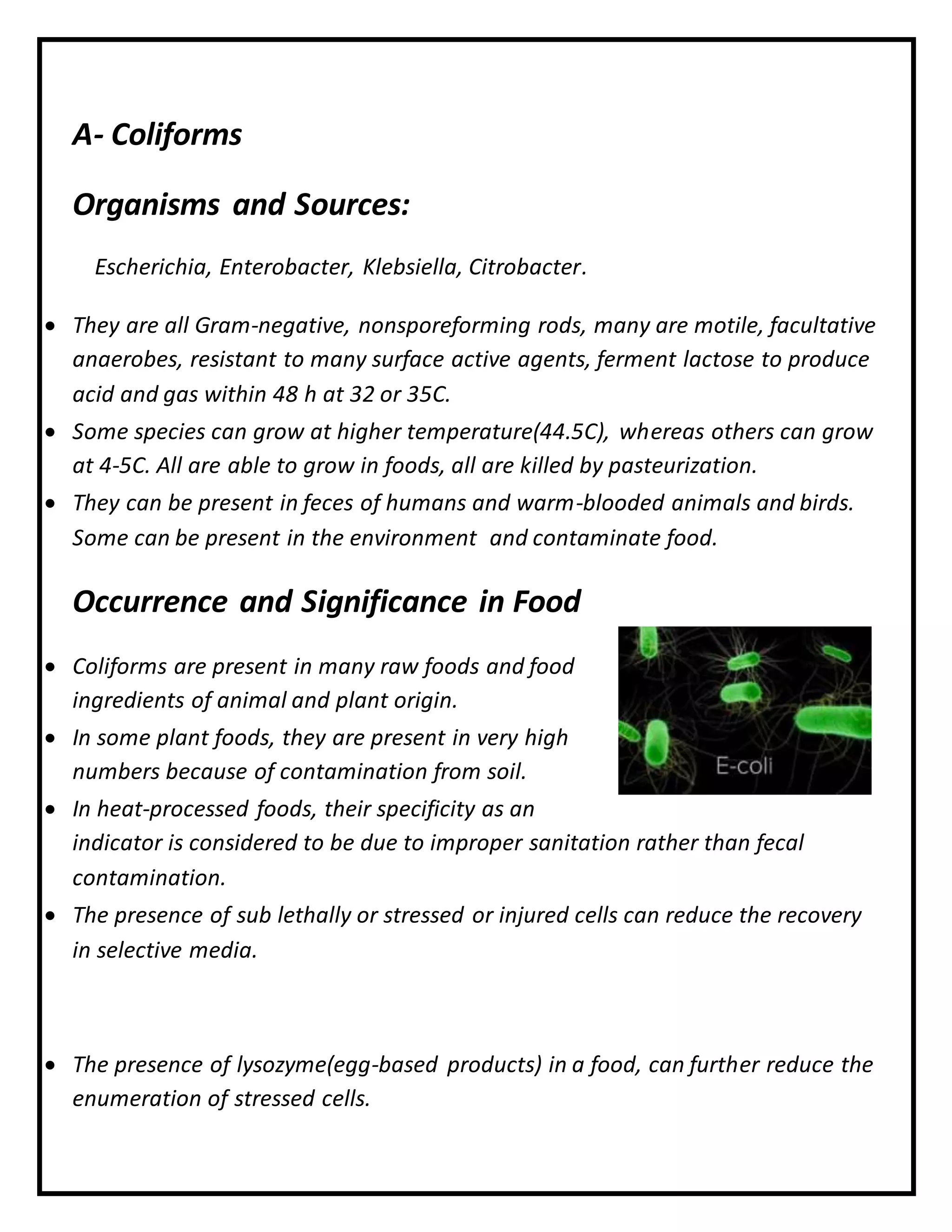 Criteria for ideal indicators for pathogenic microorganisms in food | DOCX