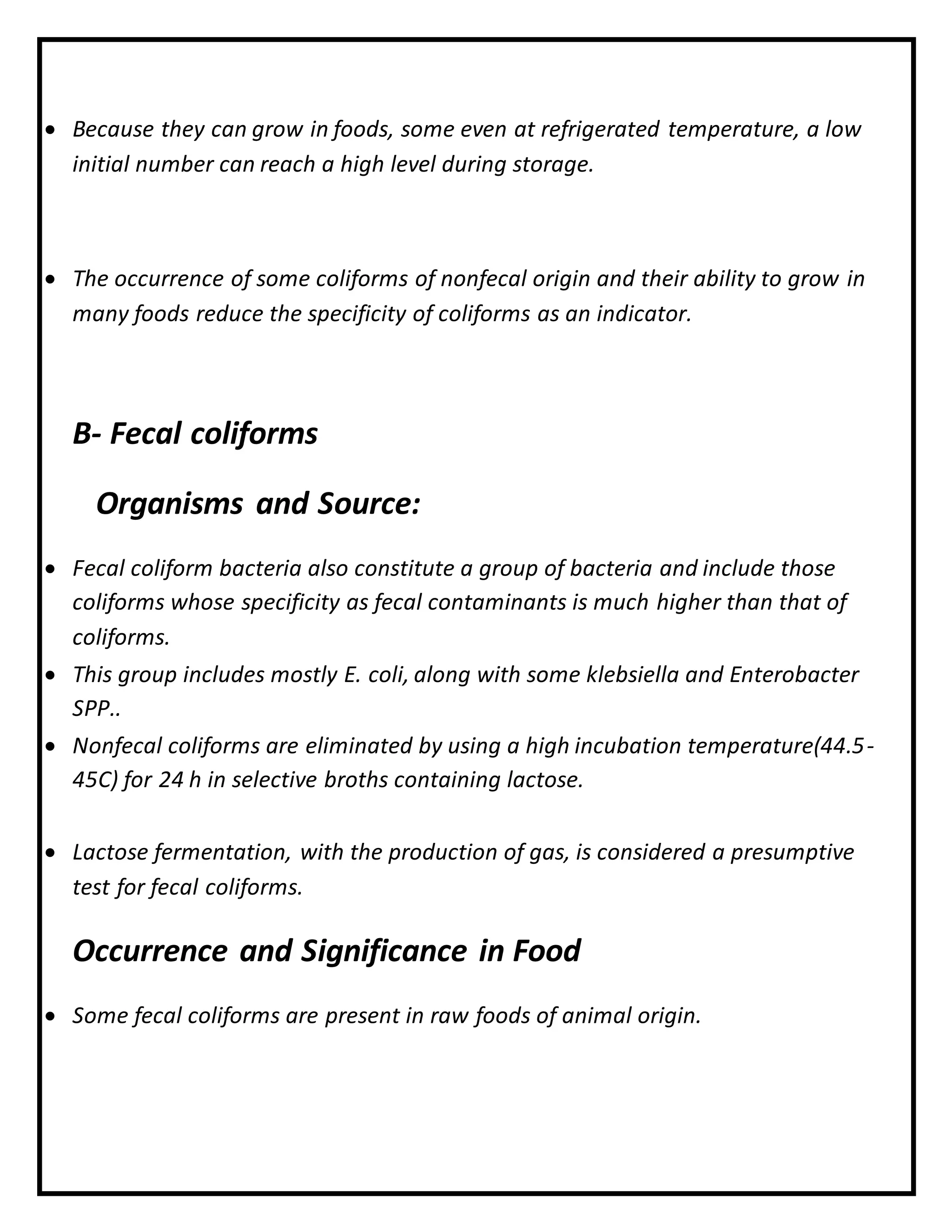 Criteria for ideal indicators for pathogenic microorganisms in food | DOCX