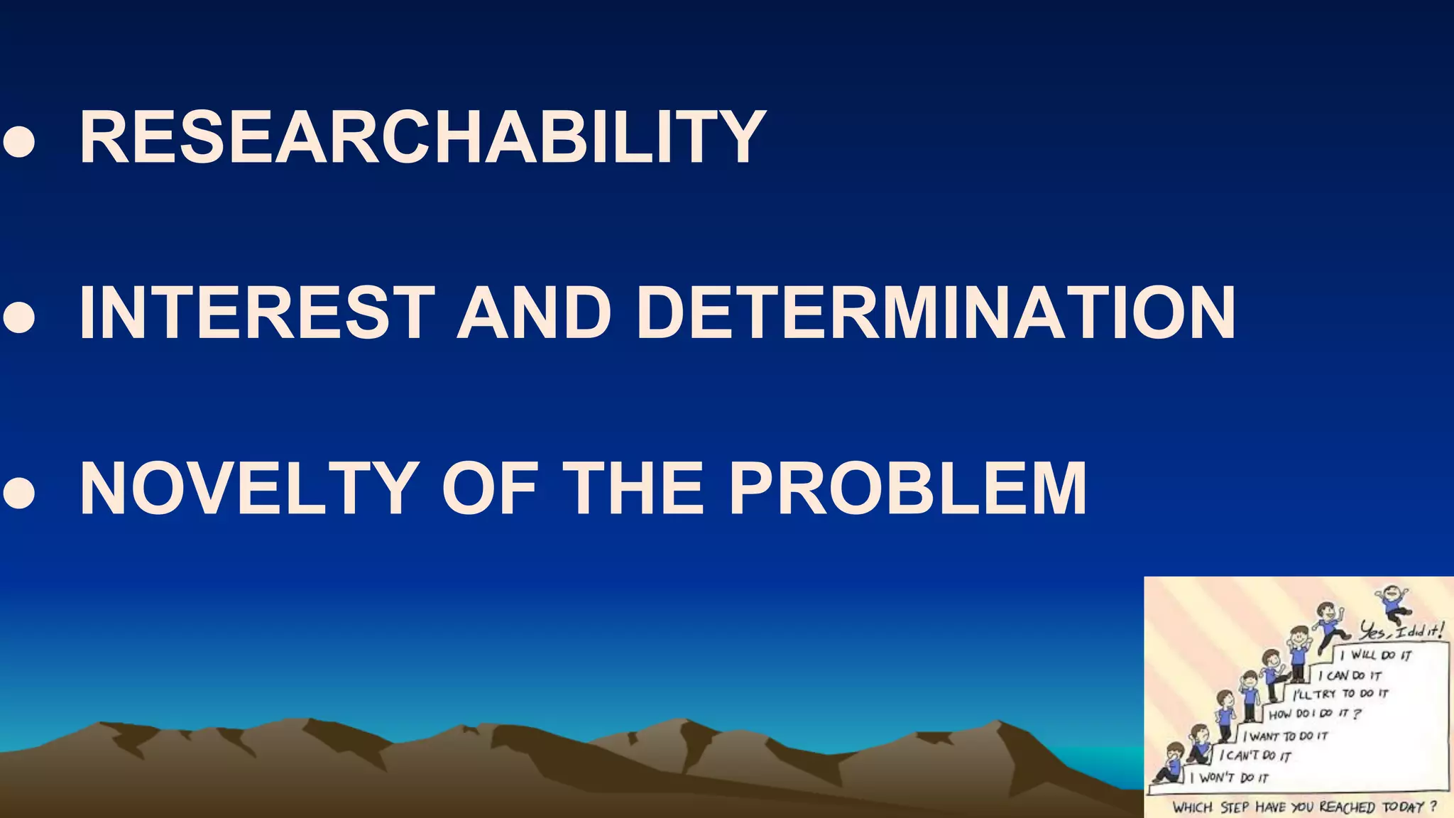 Criteria for selecting a research problem | PDF