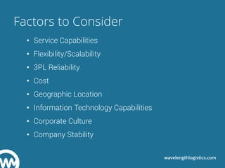 Criteria for Selecting a Third Party Logistics Provider for Your ...