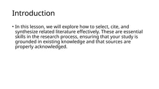 Criteria in Selecting, Citing, and Synthesizing.pptx