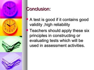 Criteria of a good language test | PPT