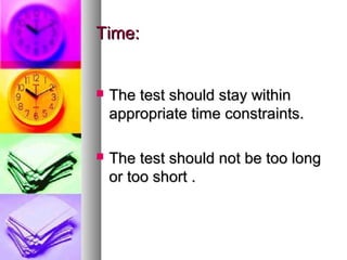Criteria of a good language test | PPT
