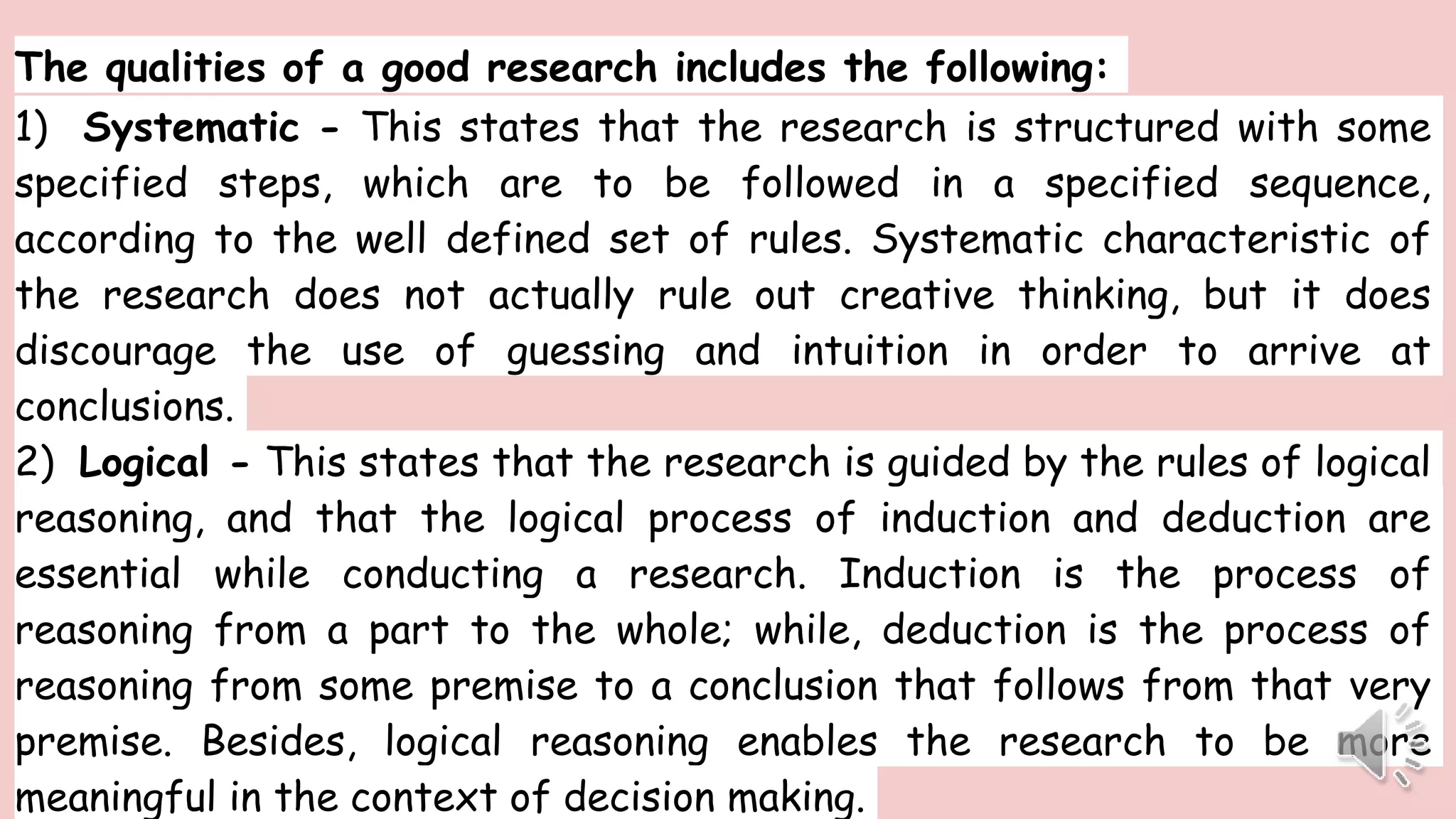 Criteria of a good research | PPTX
