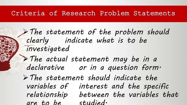 Criteria Of A Good Research Problem Objectives criteria-of-a-good-research-problem-objectives