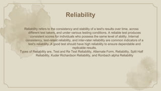 CRITERIA OF A GOOD TEST.pptx