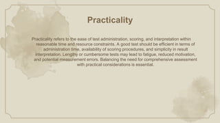 CRITERIA OF A GOOD TEST.pptx