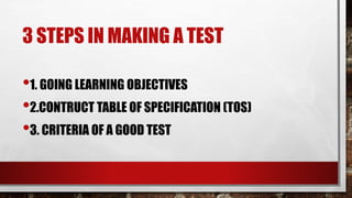 Criteria of a good test ( Michelle A. Eronico).pptx