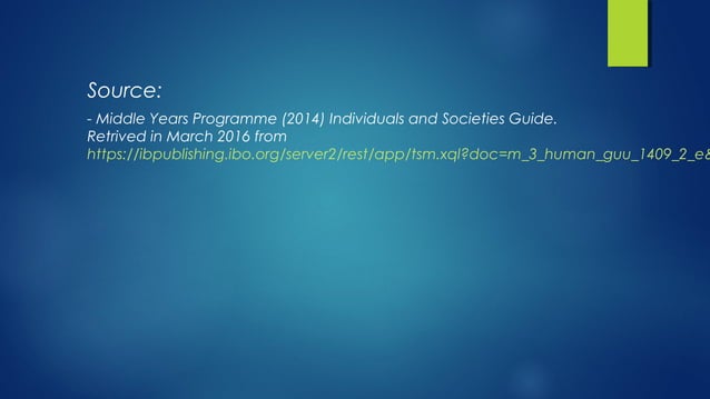 MYP Individuals and Society Criteria of assessment | PPT