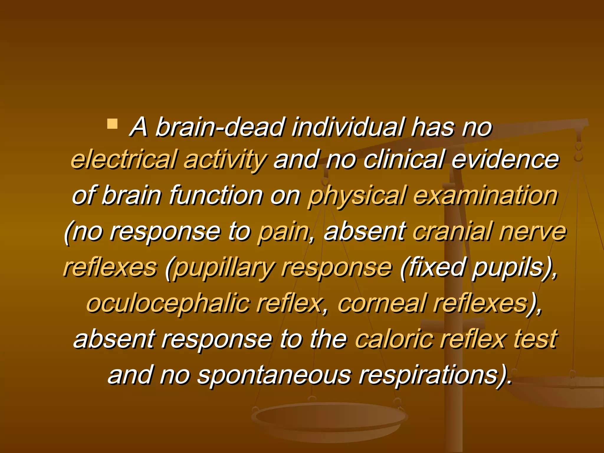 Criteria of Brain Death | PPT