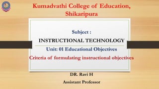 Criteria of formulating instructional objective.pptx