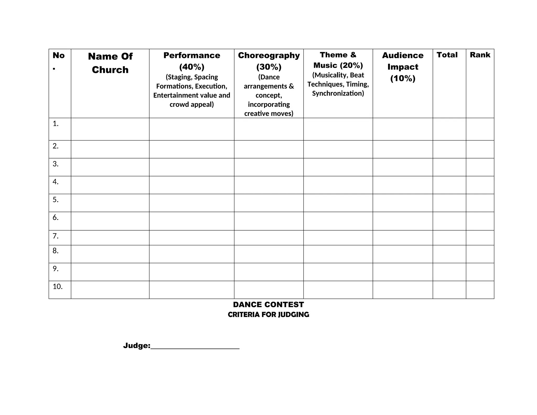 criteria for group singing and dancing.docx