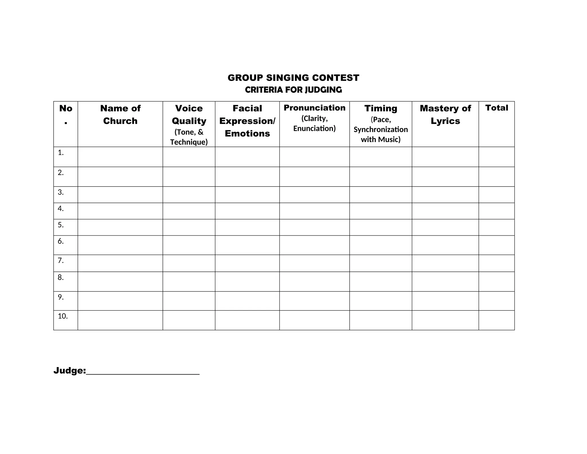 criteria for group singing and dancing.docx