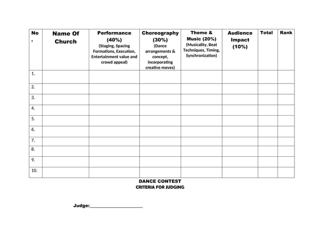 criteria for group singing and dancing.docx