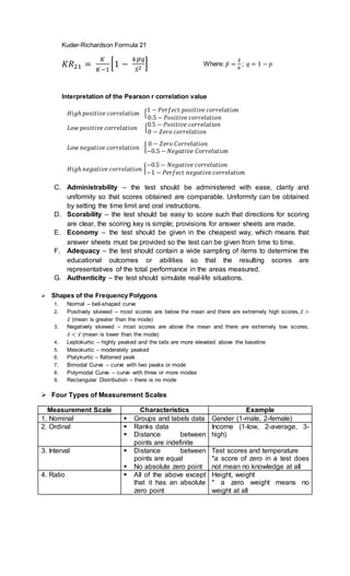 Criteria to consider when constructing good tests | DOCX