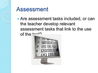 Criteria to evaluate ICT tools | PPTX