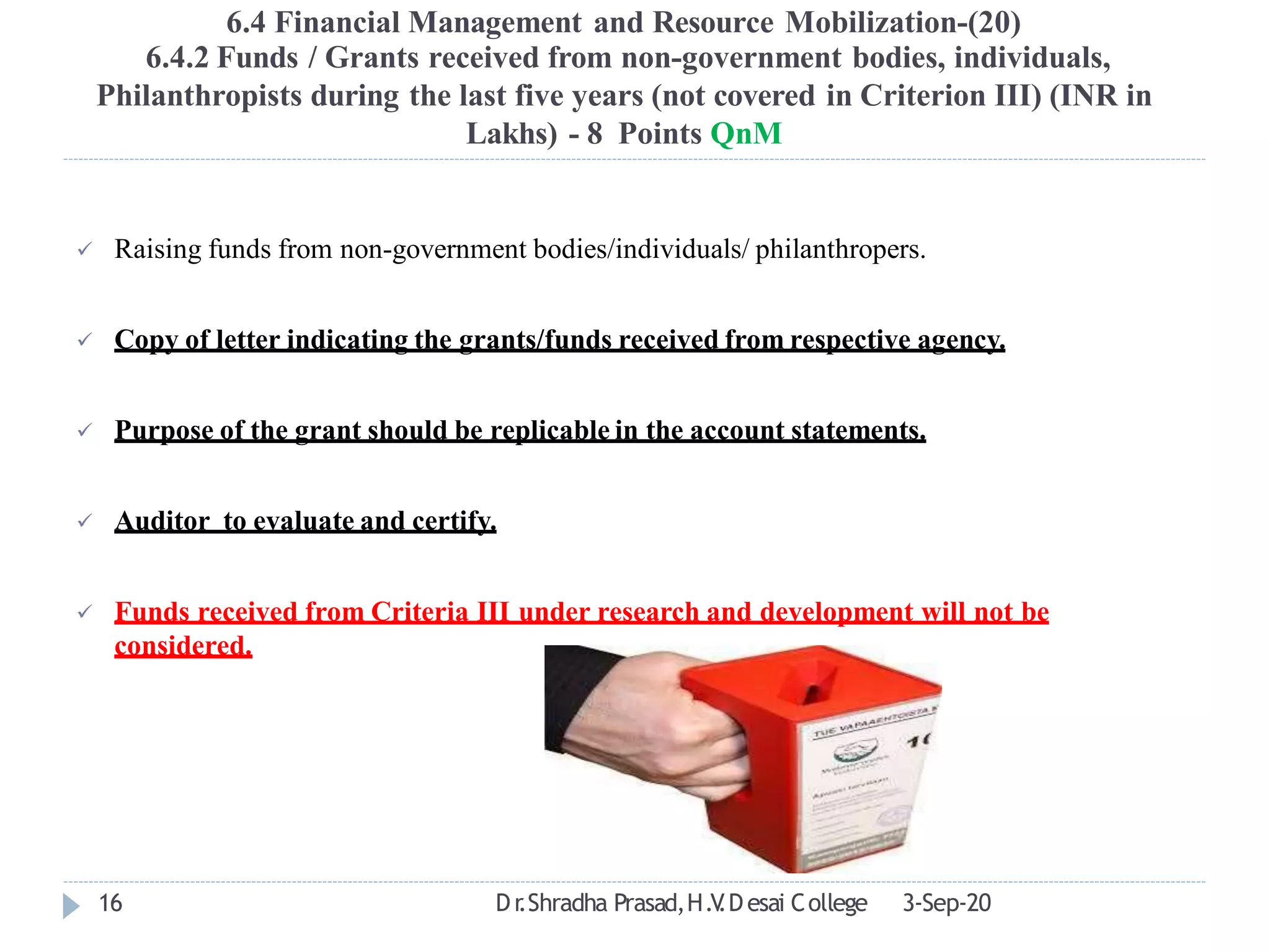 Criteria VI - GOVERNANCE,LEADERSHIP AND MANAGEMENT | PDF