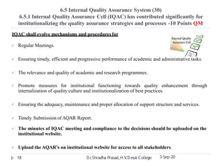 Criteria VI - GOVERNANCE,LEADERSHIP AND MANAGEMENT | PDF