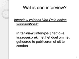 Criteria voor interview | PPTX