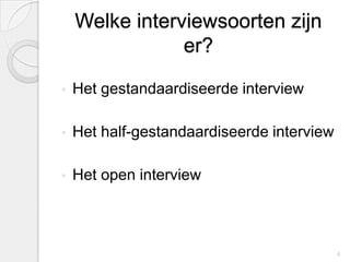 Criteria voor interview | PPT