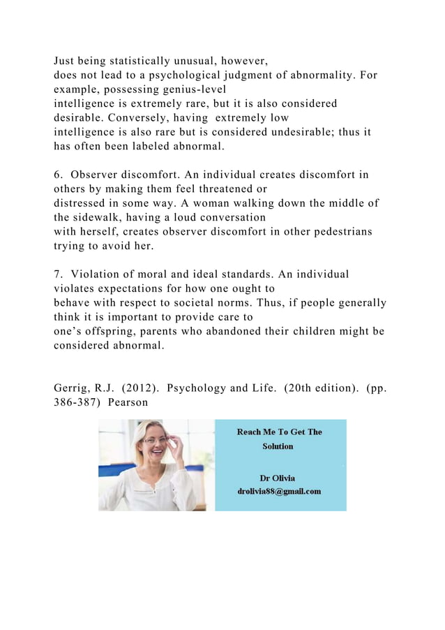 Criteria you might use to label behavior as abnormal”. .docx