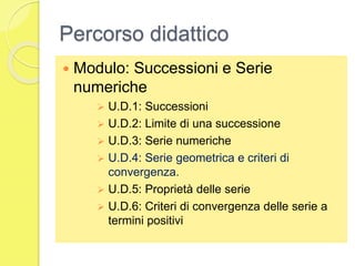 Criteri di convergenza per una serie geometrica a termini positivi | PPTX