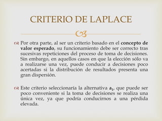 CRITERIO DE LAPLACE | PPTX