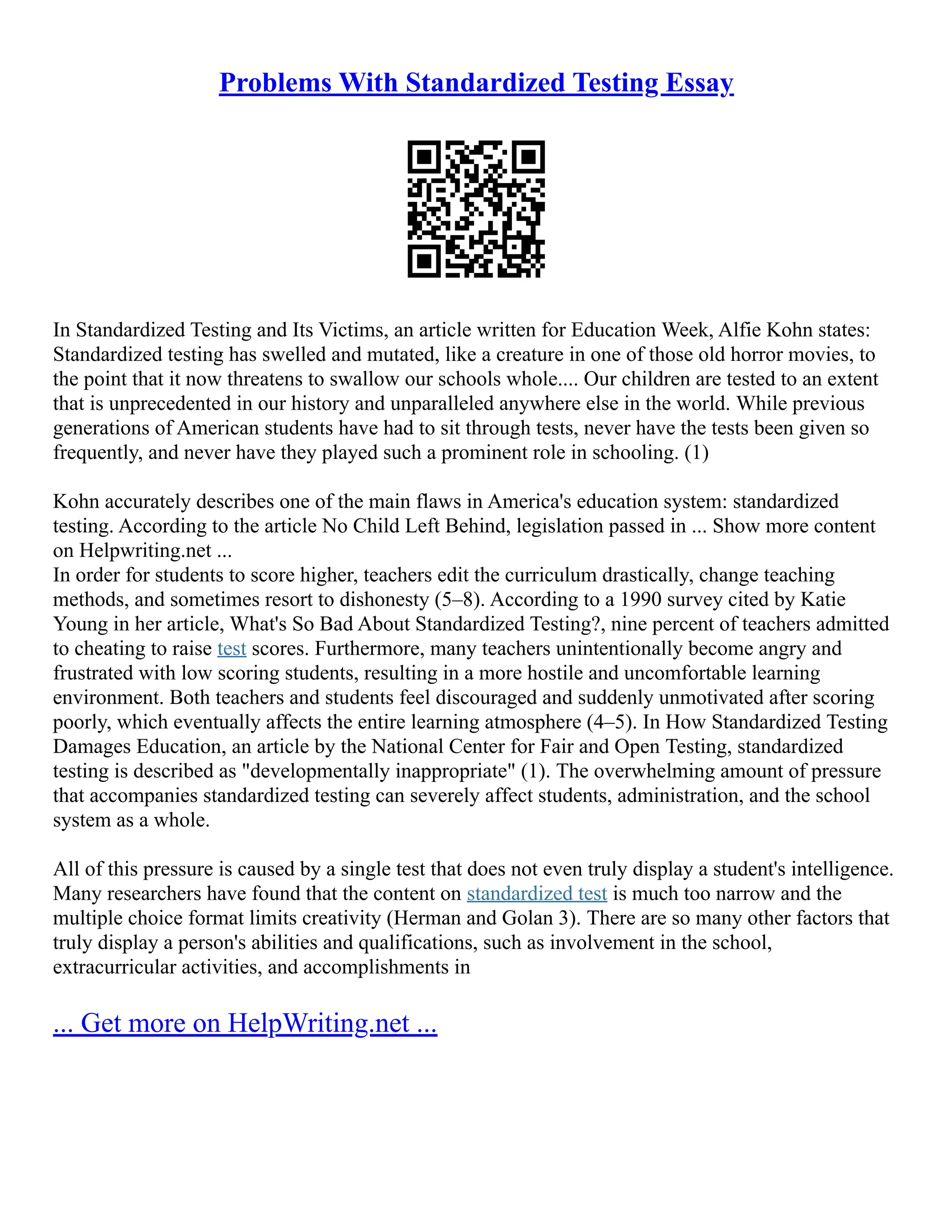 Criterion-Referenced Competency Test | PDF | Standardized Testing ...