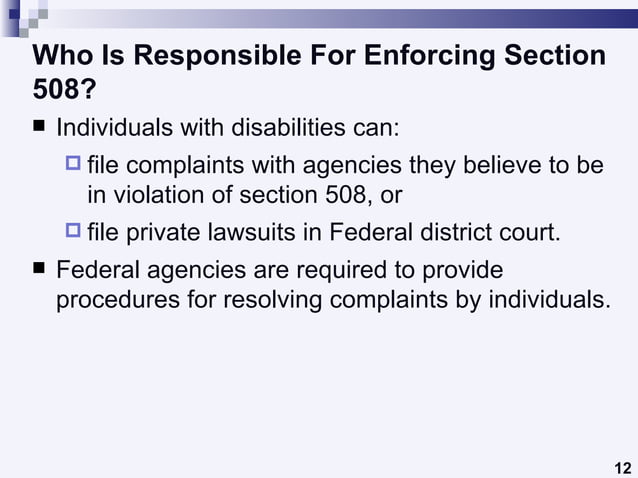 Understanding Section 508 | PPT