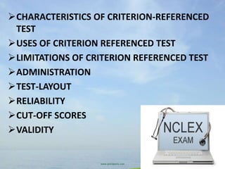 Criterion and norm referenced evaluation | PPTX