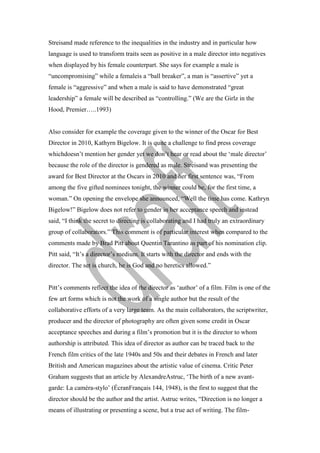 Criterion one essay | DOCX | Screenwriting | Content Production