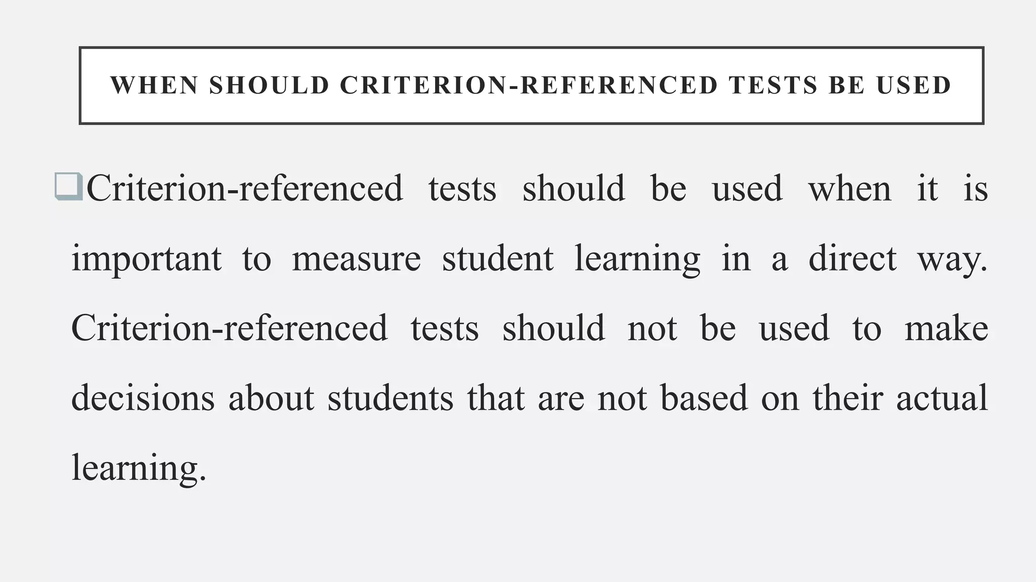 Criterion Reference Tests.pptx