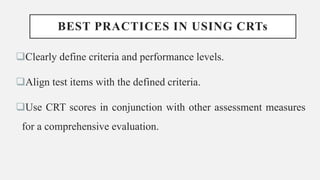 Criterion Reference Tests.pptx
