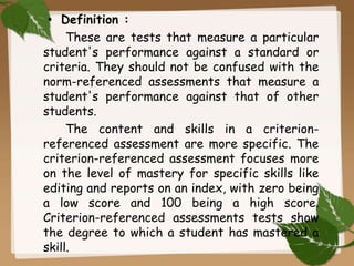 Criterion Test _ Language Assessment - By Sheila Chei | PPT
