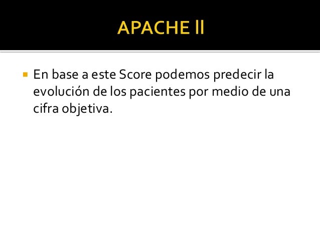 Criterios apache ll