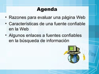 Criterios para Evaluar Fuentes de Información Provenientes de Internet ...