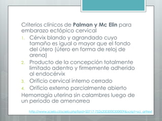 Criterios diagnostico para embarazo ectópico | PPTX