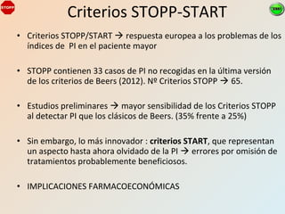 Criterios stopp start sesion 9 mayo 2013 | PPT