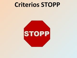 Criterios stopp start sesion 9 mayo 2013 | PPT