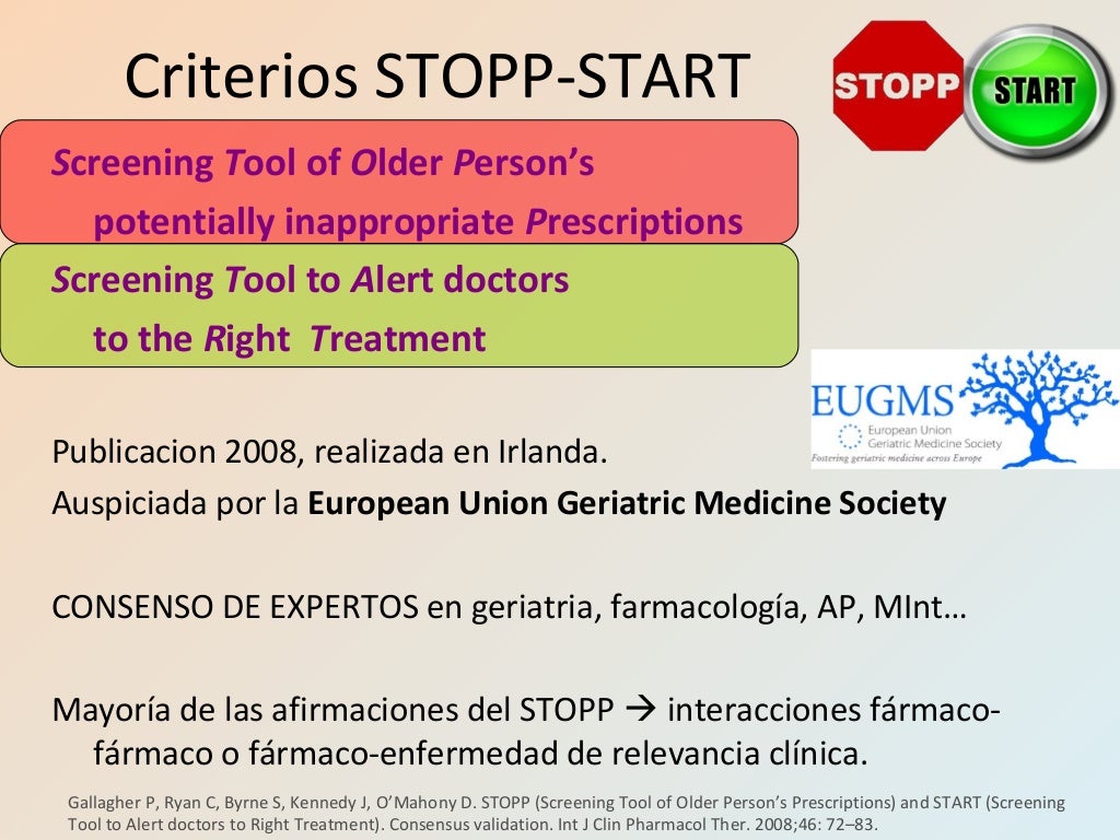 Criterios stopp start sesion 9 mayo 2013