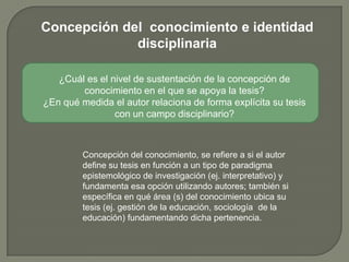 Criterios Tesis Doctorado | PPTX