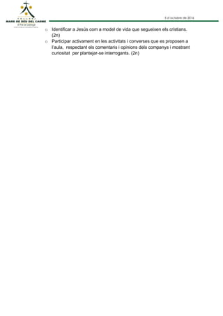 Criteris avaluació 1r 2n | PDF