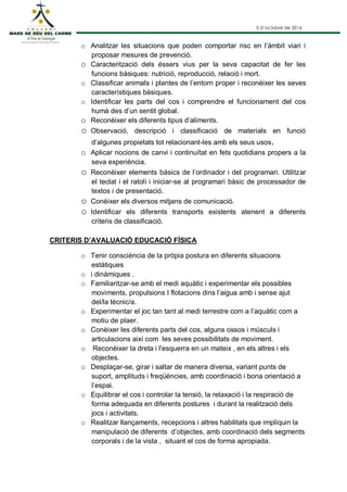 Criteris avaluació 1r 2n | PDF