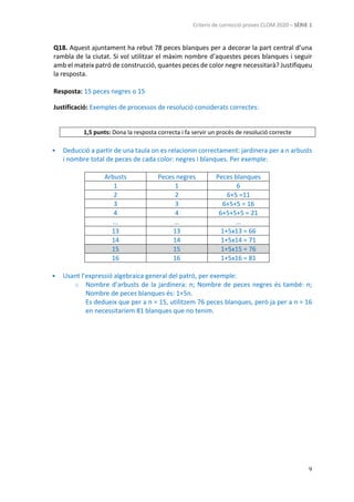 Solució PAP Mestres - Competència Logicomatemàtica (CLOM) - Selectivitat 2020 | PDF