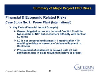 Criterium epc project risks (5.28.13) | PDF