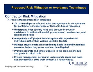 Criterium epc project risks (5.28.13) | PDF
