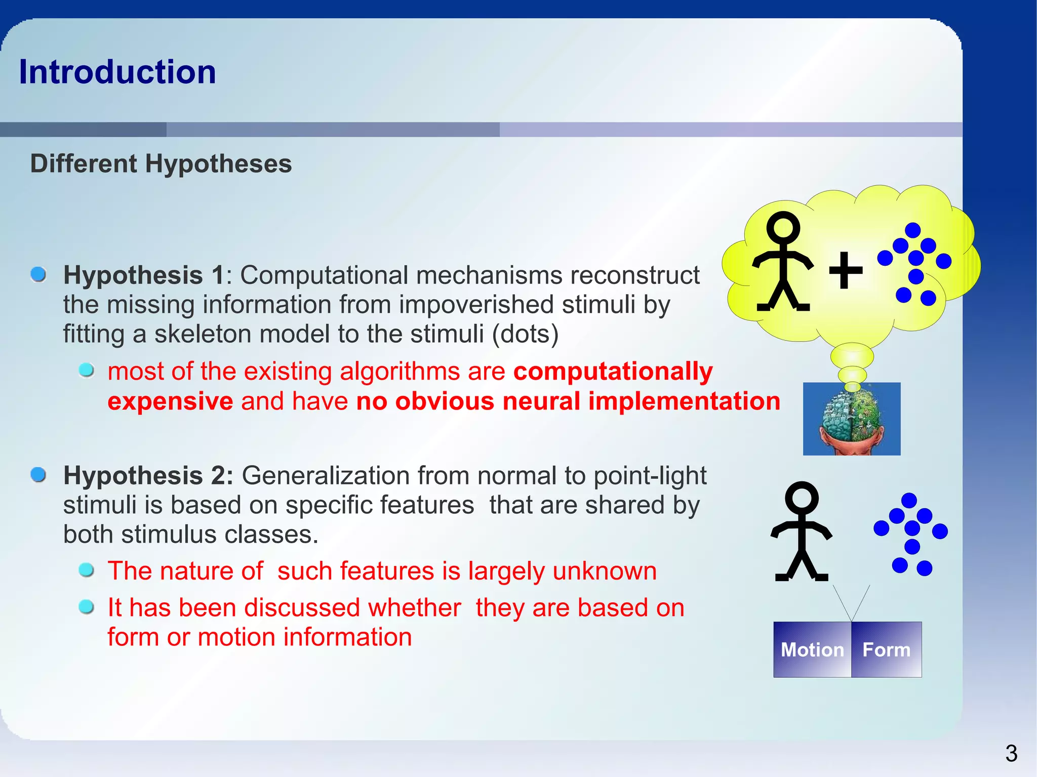 Critical Features for Recognition of Biological Motion | PPT